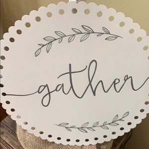 Accents | Nwt Metal Gather Sign | Poshmark
